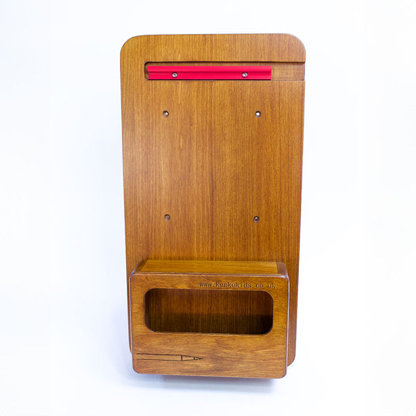 Small Wooden Colouring Board, Walnut Finish - Keeko Kids